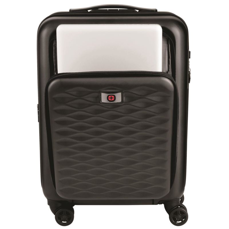 Geanta troler WENGER Lumen HS 20", policarbonat, negru - OVM Paper