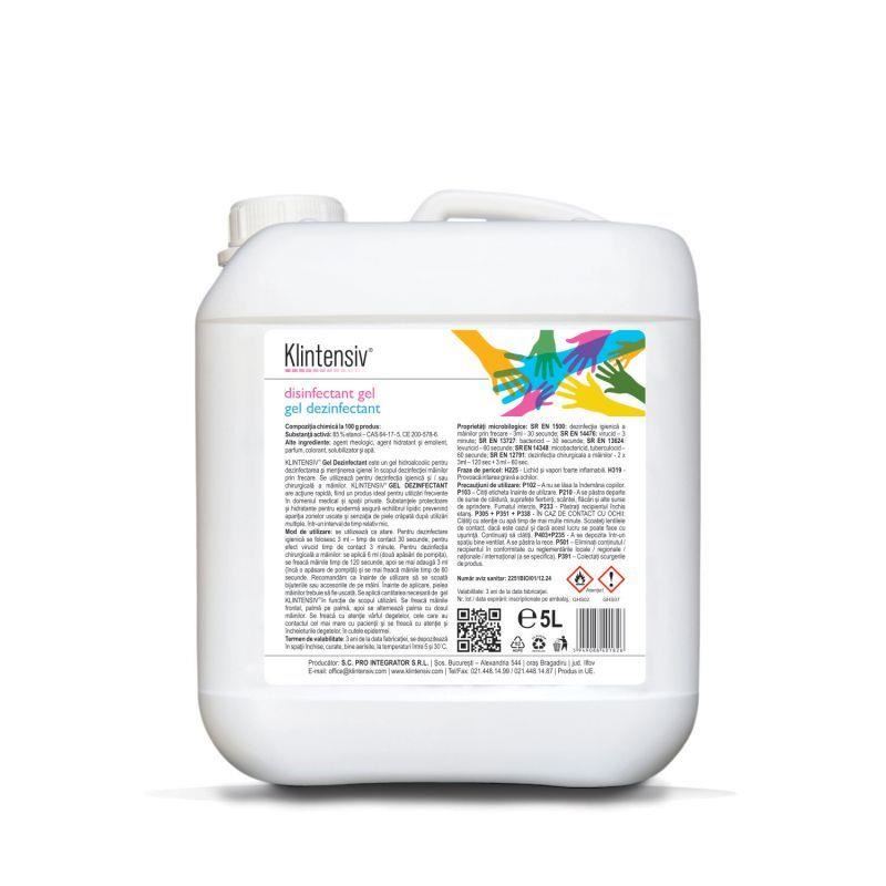 Gel dezinfectant maini Klintensiv, virucid si antibacterian, avizat MS ...
