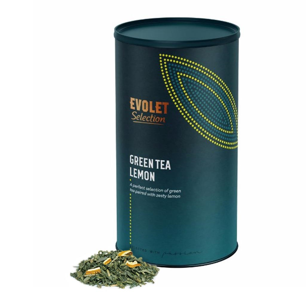 Ceai infuzie la tub EVOLET Selection - Green Tea Lemon, 250 gr - OVM Paper