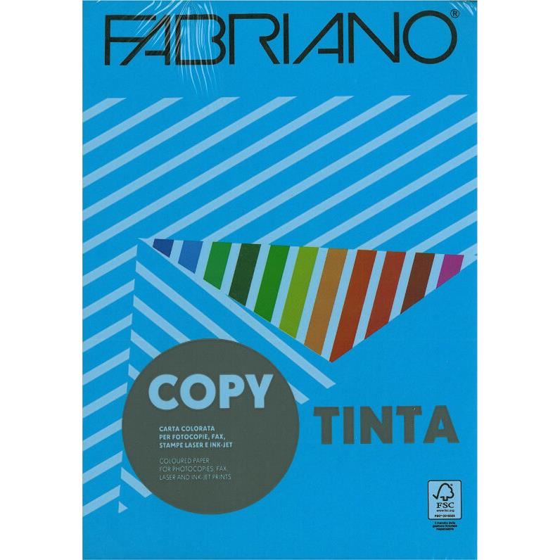 Carton color FABRIANO COPY TINTA A4, 160 gr, 250 coli/top, albastru ...