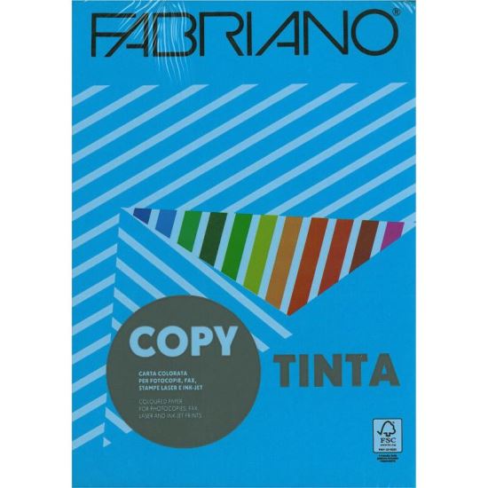 Carton color FABRIANO COPY TINTA A4, 160 gr, 250 coli/top, albastru ...