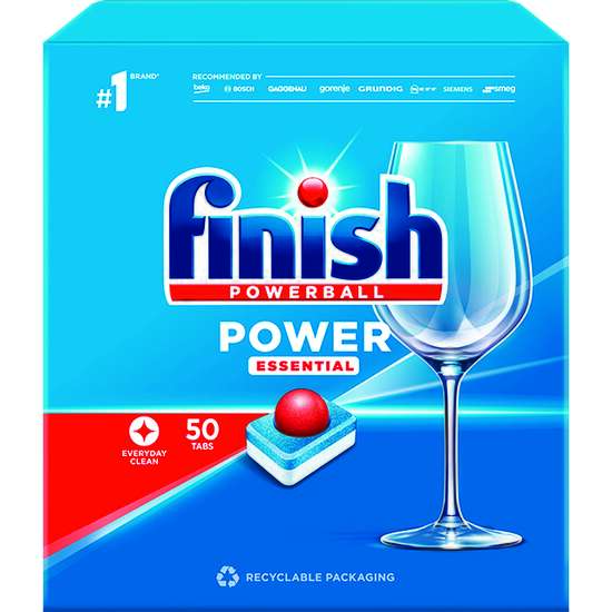 Tablete pentru masina de spalat vase Finish Power Essential, 50 capsule ...