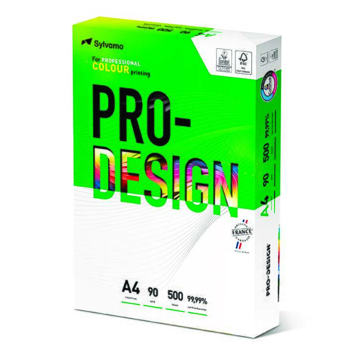 Caton alb PRO-DESIGN, A4, 90 gr, clasa A++, neteda si satinata, alb 168 ...