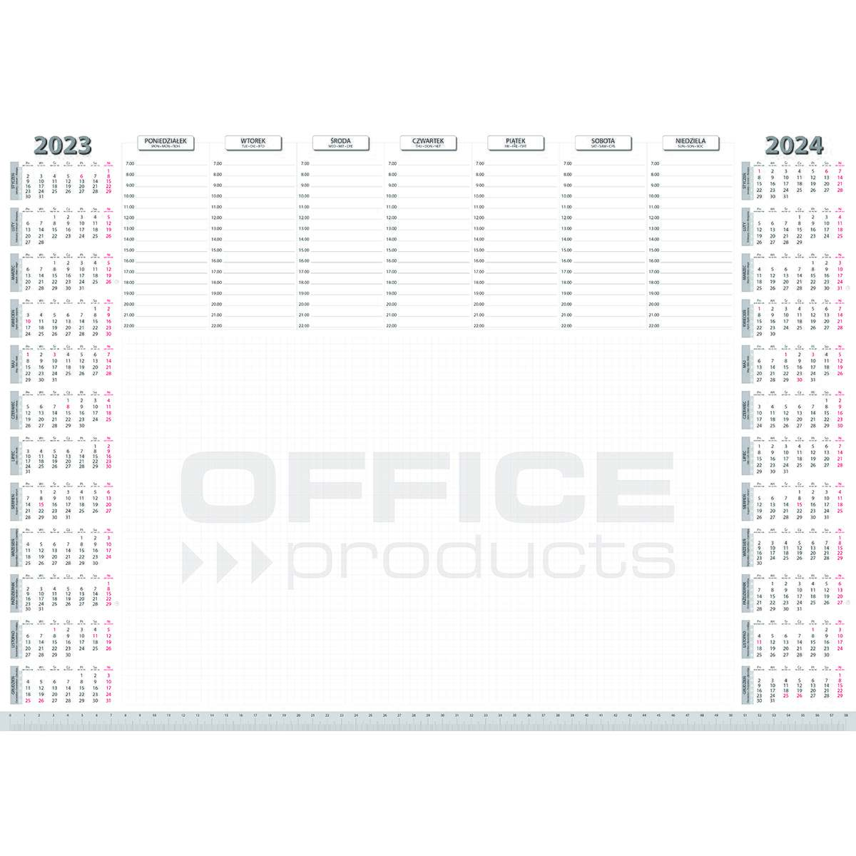 Planner pentru birou OFFICE Products, planificator zilnic si calendar ...