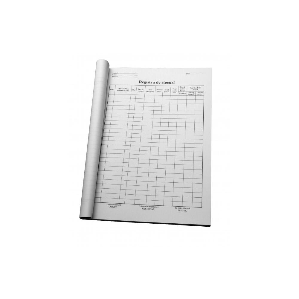 Registru de stocuri, A4, 100 file, hartie offset - OVM Paper