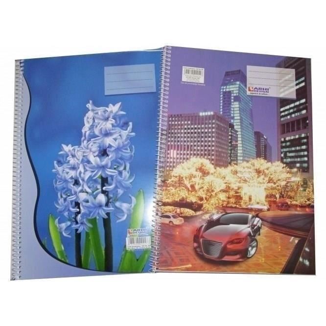 Caiet Arhi Design, spiralat, A4, 100 file, aritmetica - OVM Paper