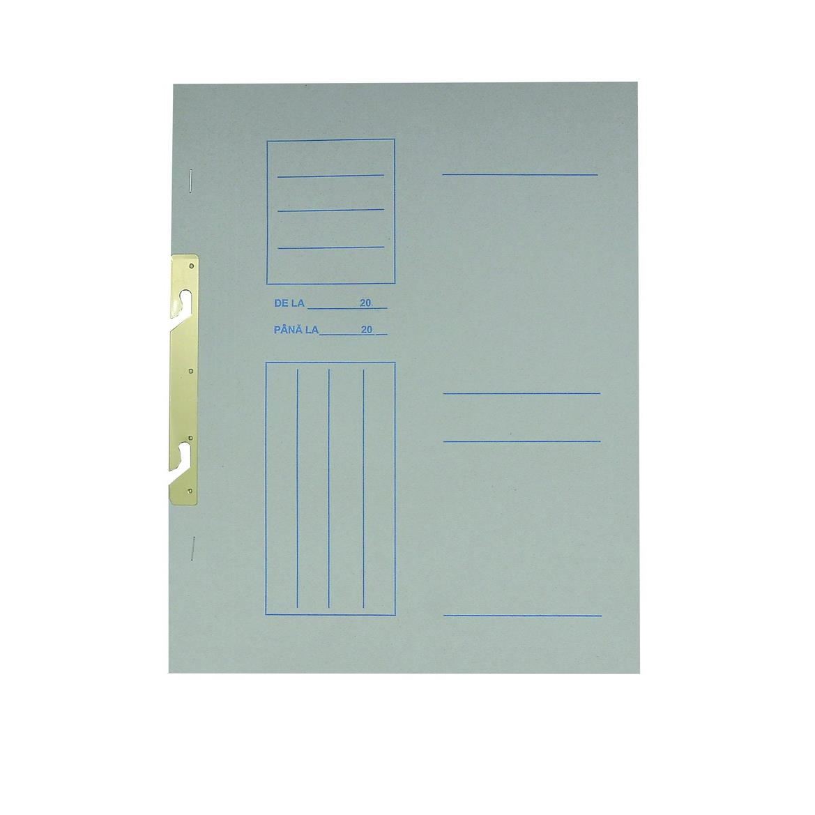 Dosar din carton de incopciat cu gheare, coperta 1/1, sina standard, 10 ...