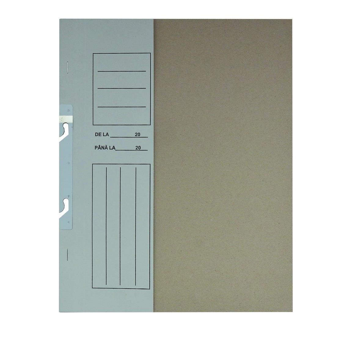 Dosar din carton de incopciat cu gheare, coperta 1/2, sina standard, 10 ...