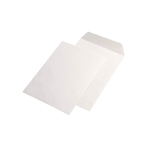 Plic C4 (229 x 324 mm), alb, gumat, 10/set - OVM Paper