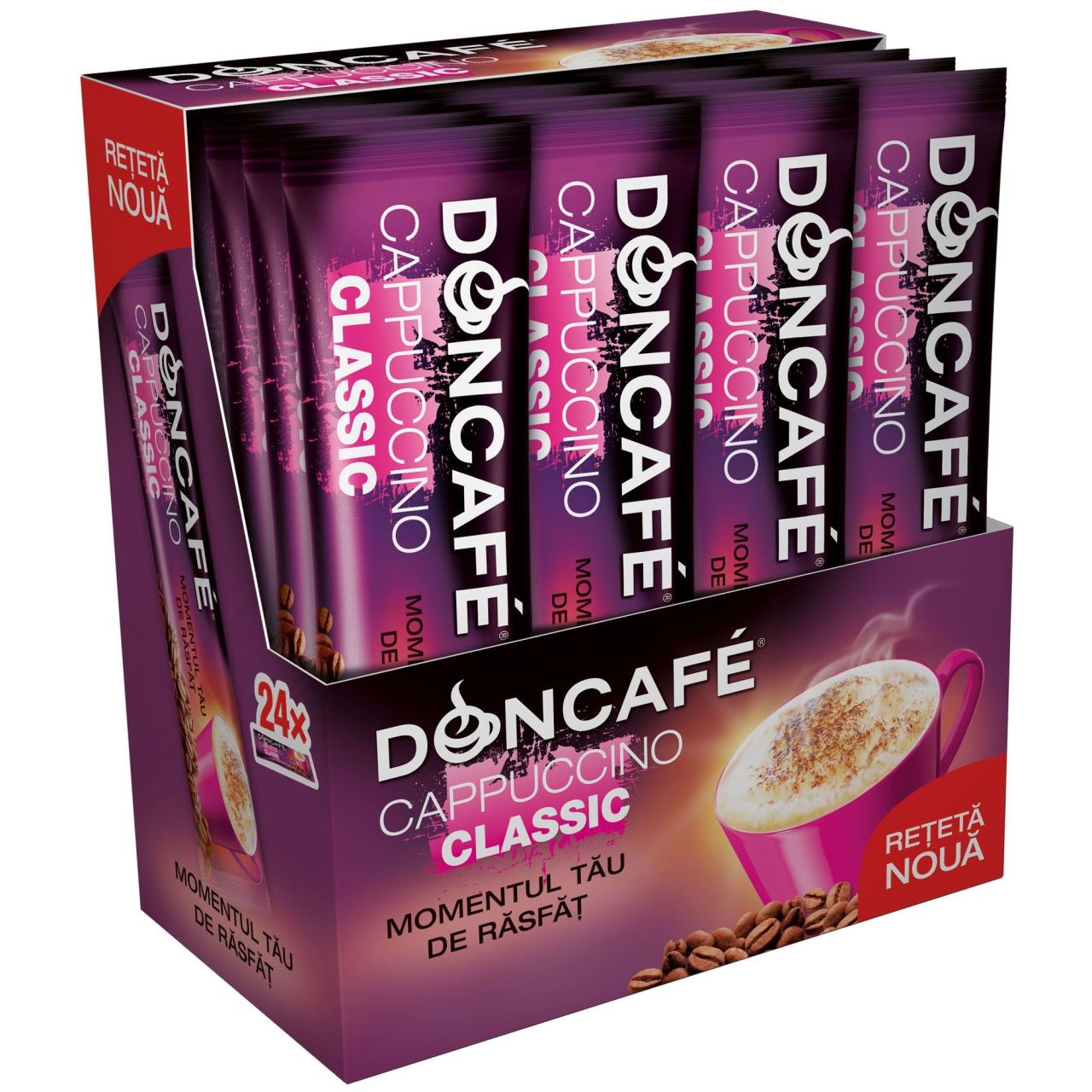 DONCAFE Mixes Cappuccino Clasic, cafea solubila, 24 buc/cut - OVM Paper