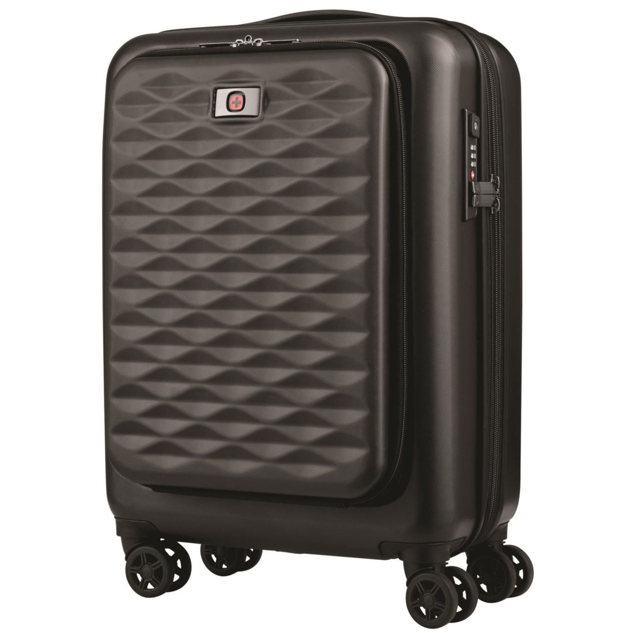 Geanta troler WENGER Lumen HS 20", policarbonat, negru - OVM Paper