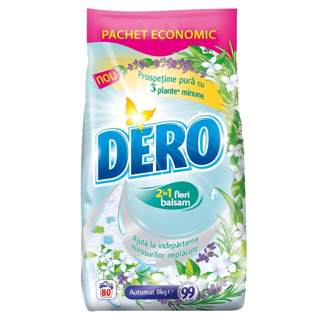 Detergent pudra DERO 8 kg, automat, Prospetime 2 in 1, 80 spalari - OVM ...