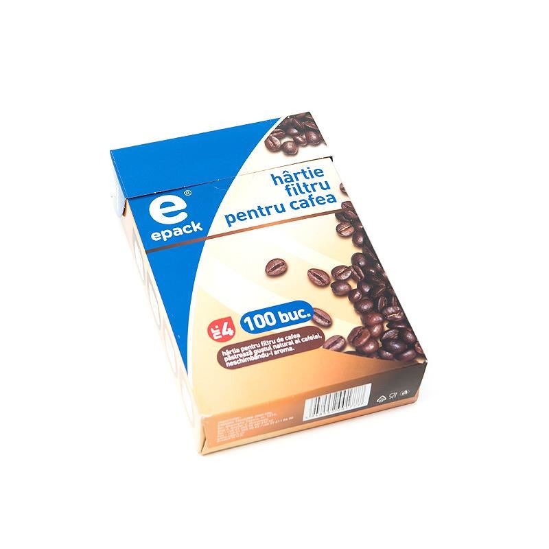 Hartie filtru pentru cafea Epack Nr. 4, 100 buc/set - OVM Paper